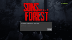 Sons of the Forest Error 0x8003001f: corrija-o facilmente – Strong The One